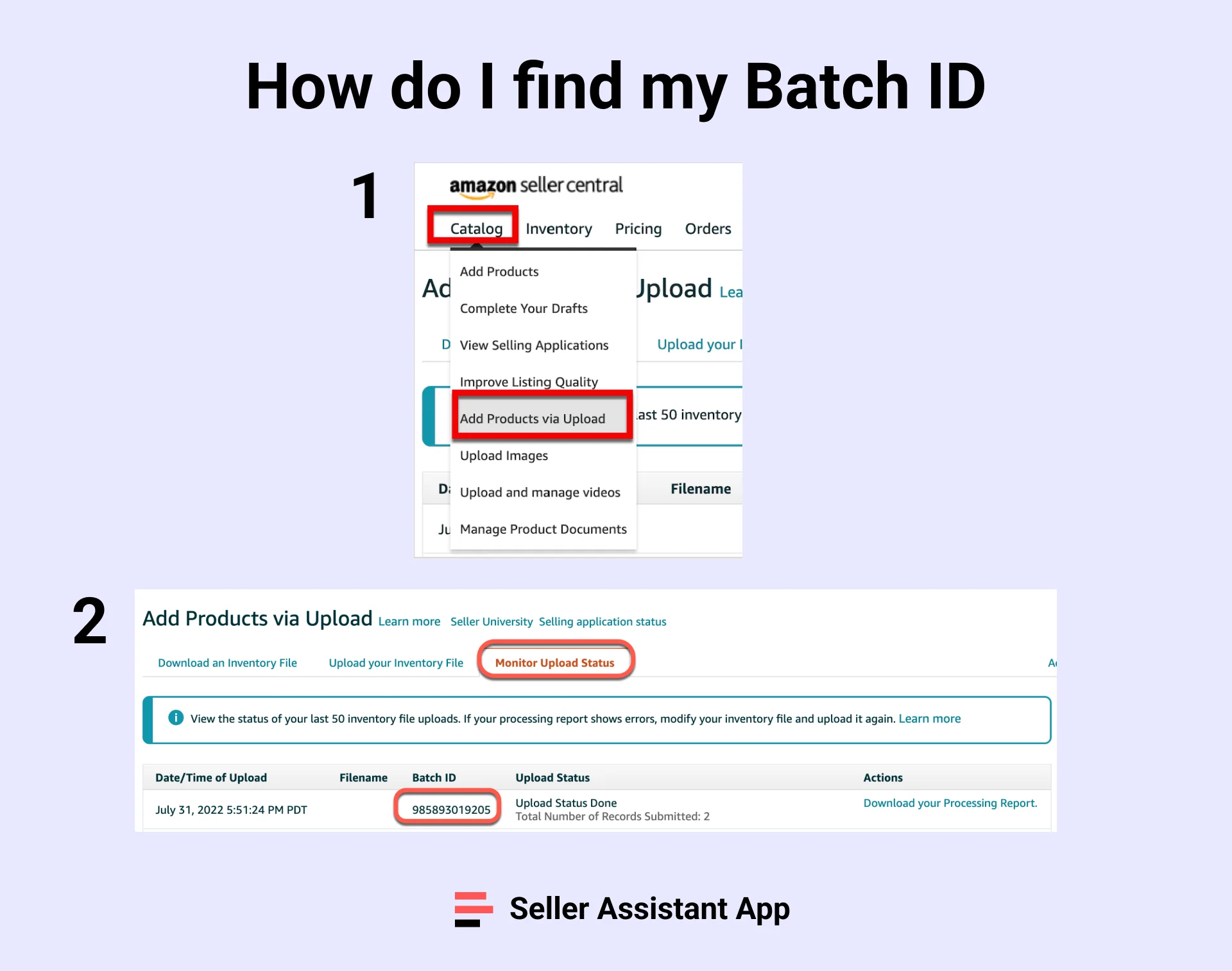 Amazon Batch ID: What Is It? - Seller Assistant Blog